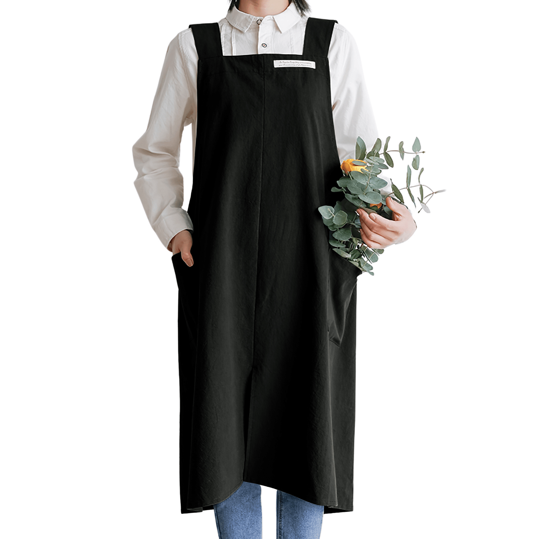 100% Cotton No-Tie Cross-Back Aprons – Hanee Aprons